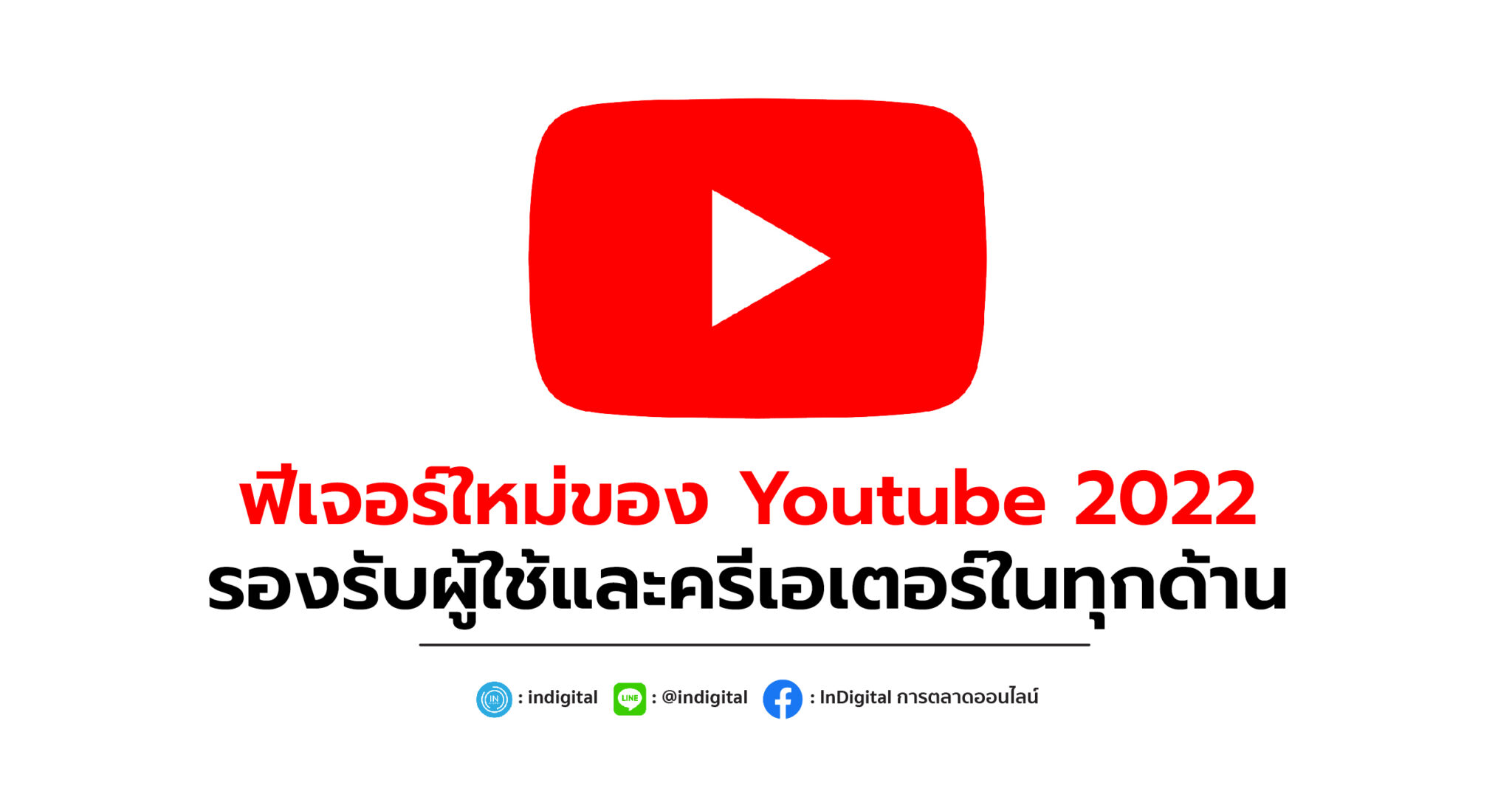 ฟีเจอร์ใหม่ของ Youtube 2022 รองรับผู้ใช้และครีเอเตอร์ในทุกด้าน - InDigital